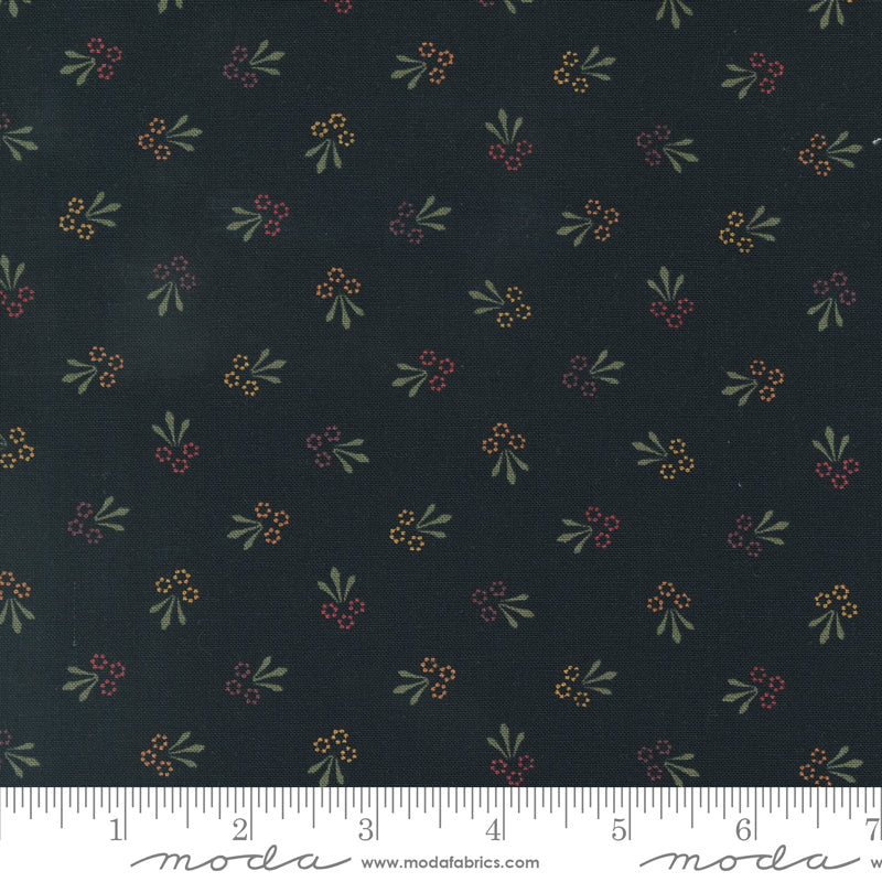 Daisy Lane Trio of Blooms Mulch for Moda 9761 19 - PRICE PER 1/2 YARD ...