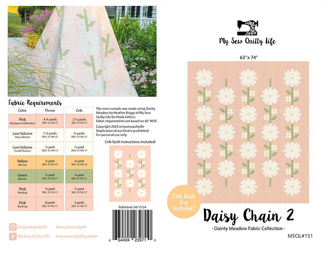 Daisy Chain 2 Quilt Kit – Simple Stitches Fabric Shop, LLC