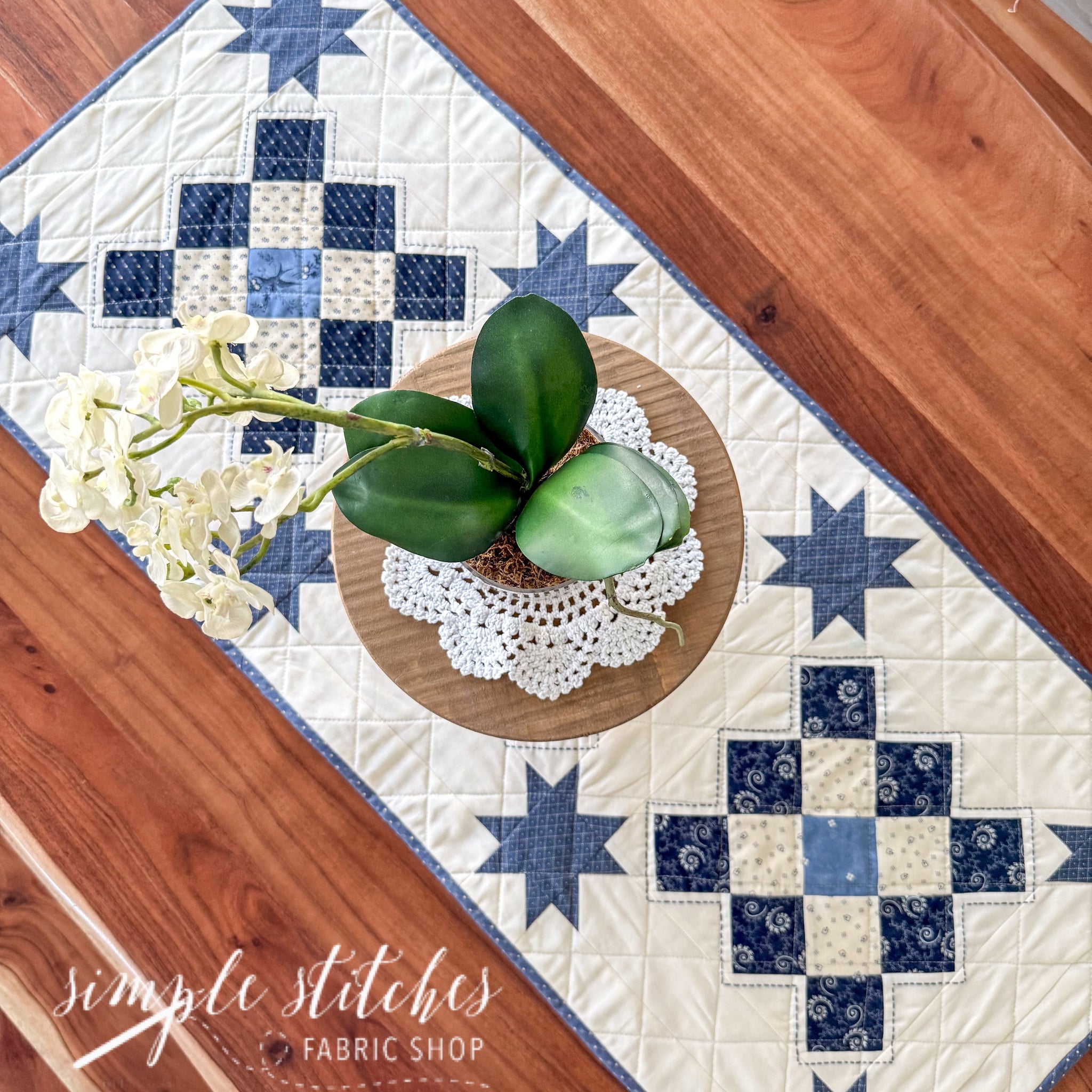 Sweet Granny Runner - Bluebird's Nest – Simple Stitches Fabric Shop, LLC