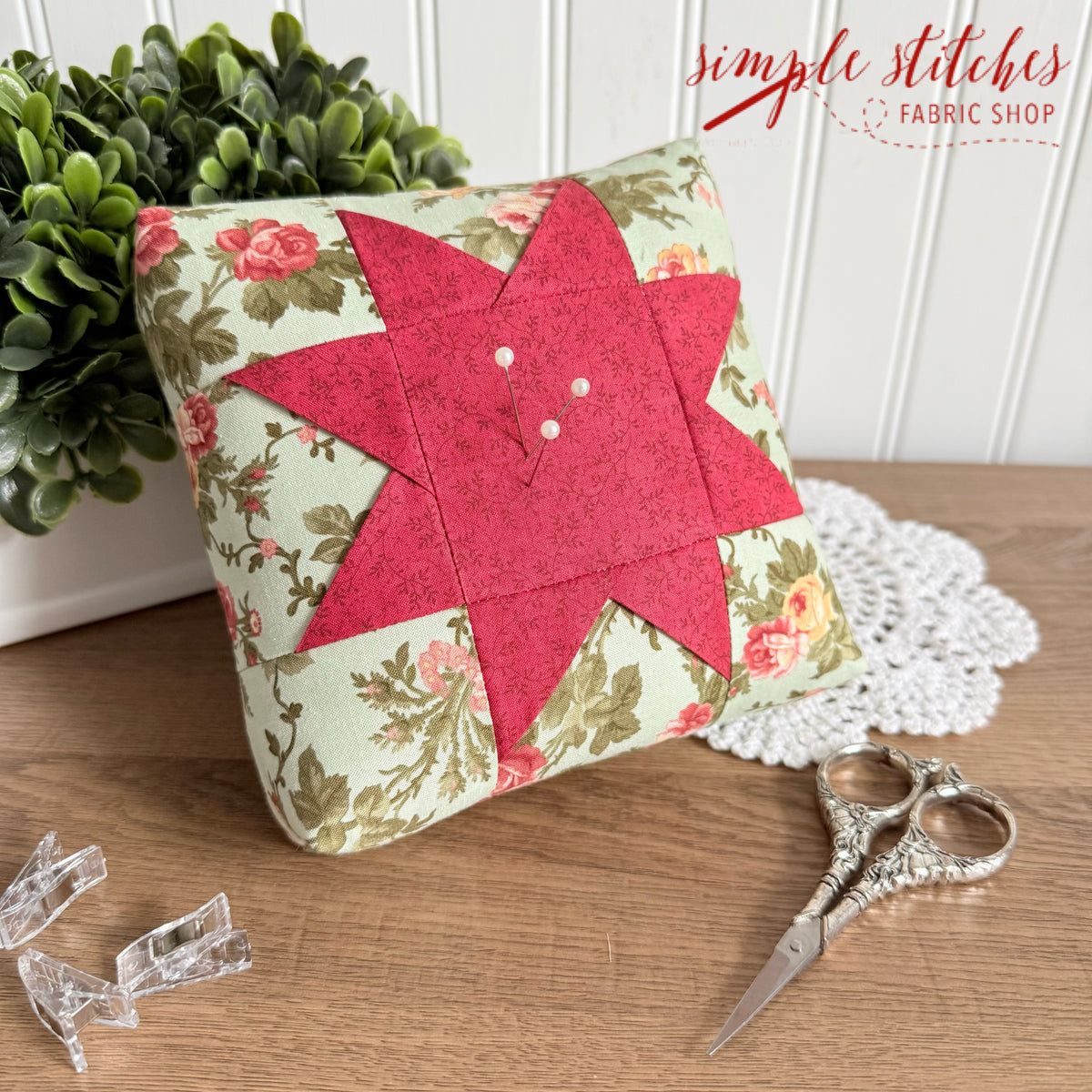 Folded Star Pincushion Kit - Ambiance – Simple Stitches Fabric Shop, LLC