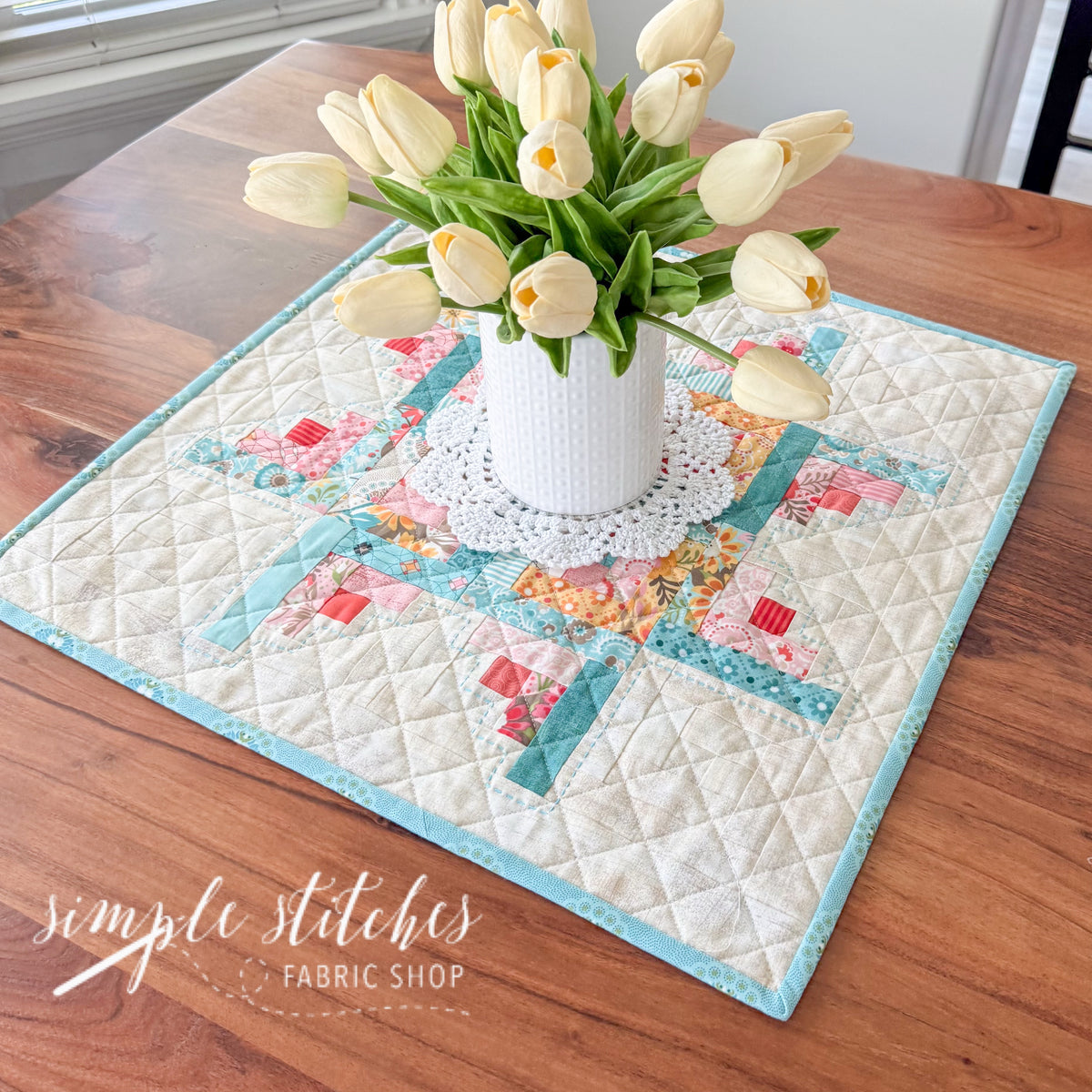 Log Cabin Mini PDF Pattern – Simple Stitches Fabric Shop, LLC