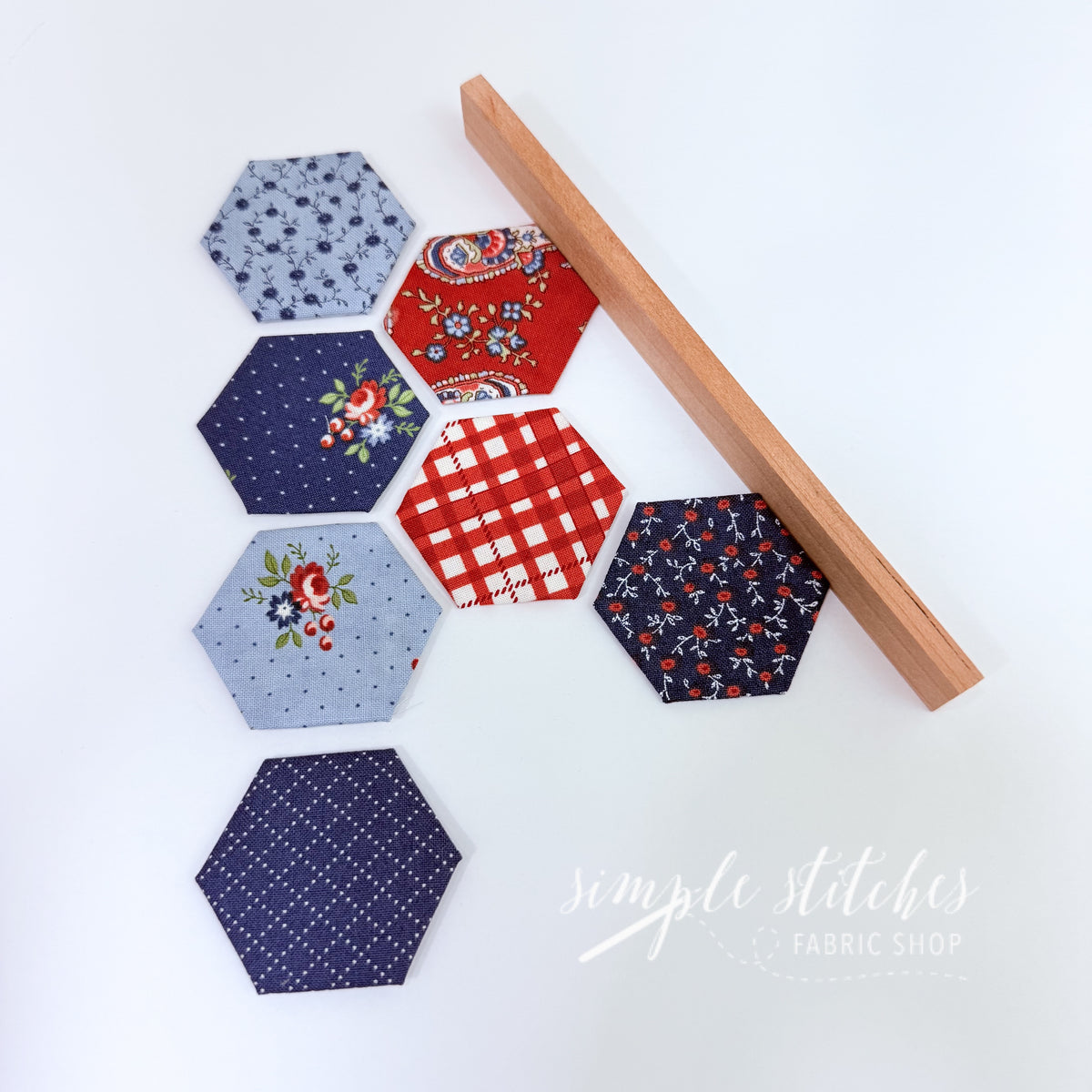 Hexie "Ruler" - made by Gus – Simple Stitches Fabric Shop, LLC