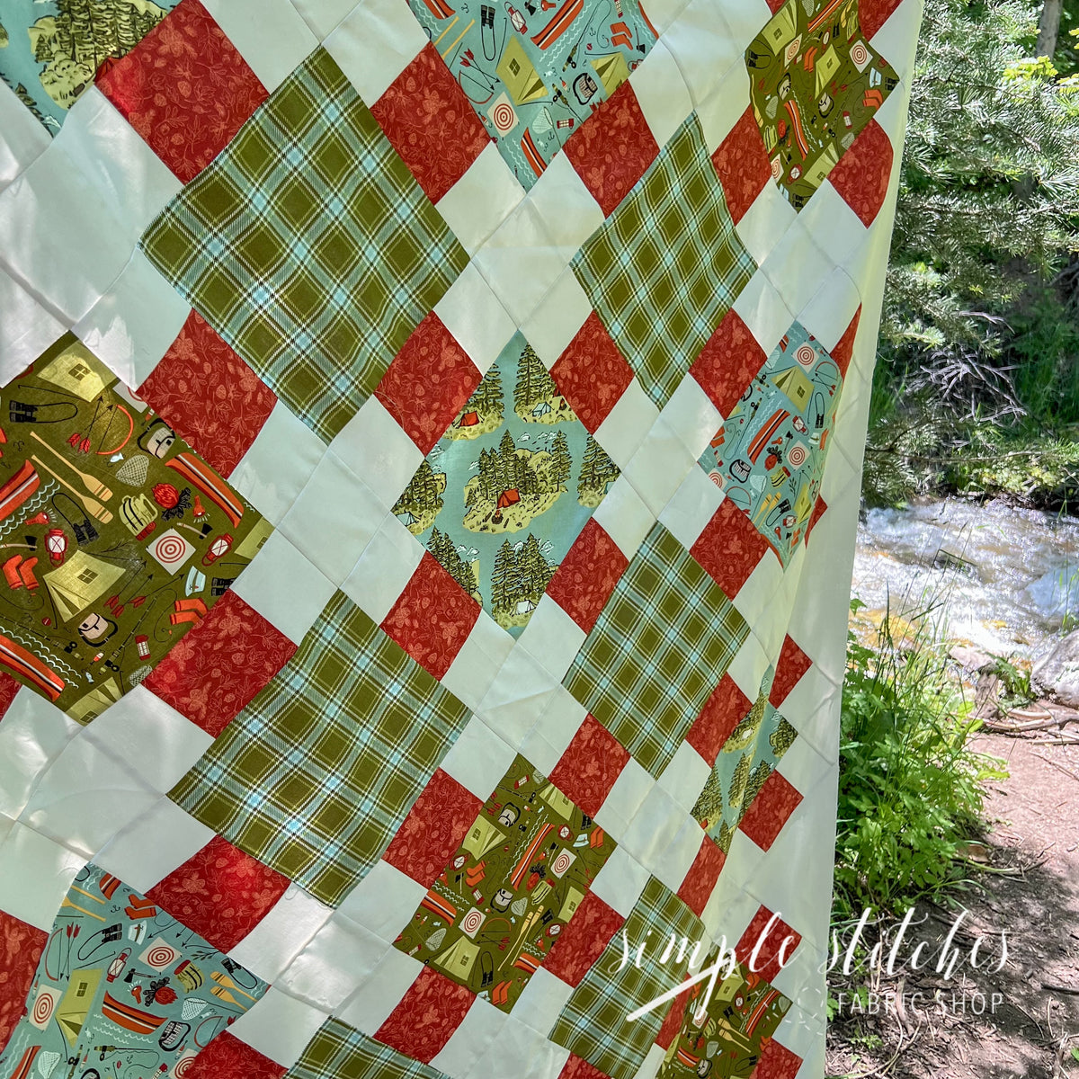 Great Outdoors Quilt Kit – Simple Stitches Fabric Shop, LLC
