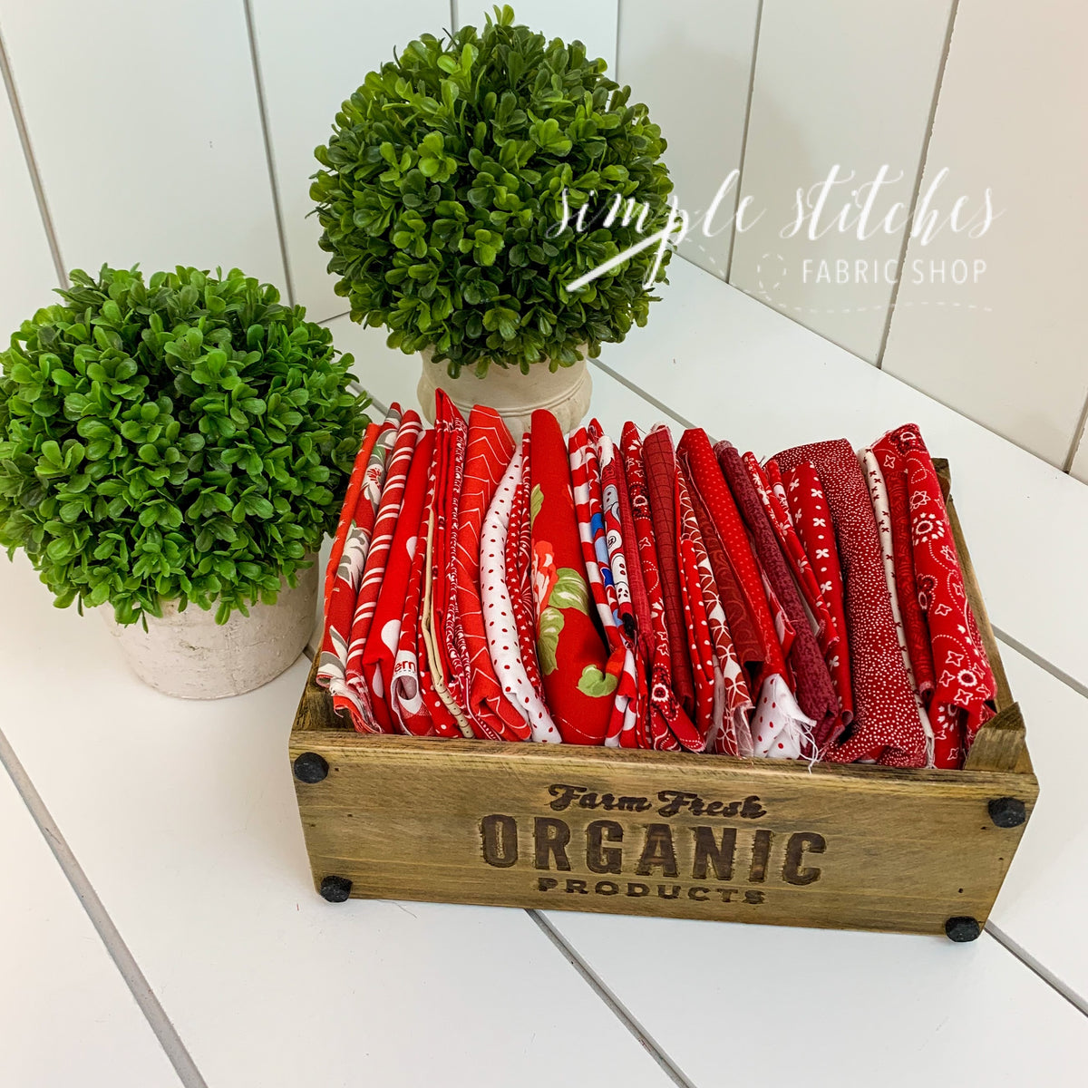 Red Scrap Bag – Simple Stitches Fabric Shop, LLC